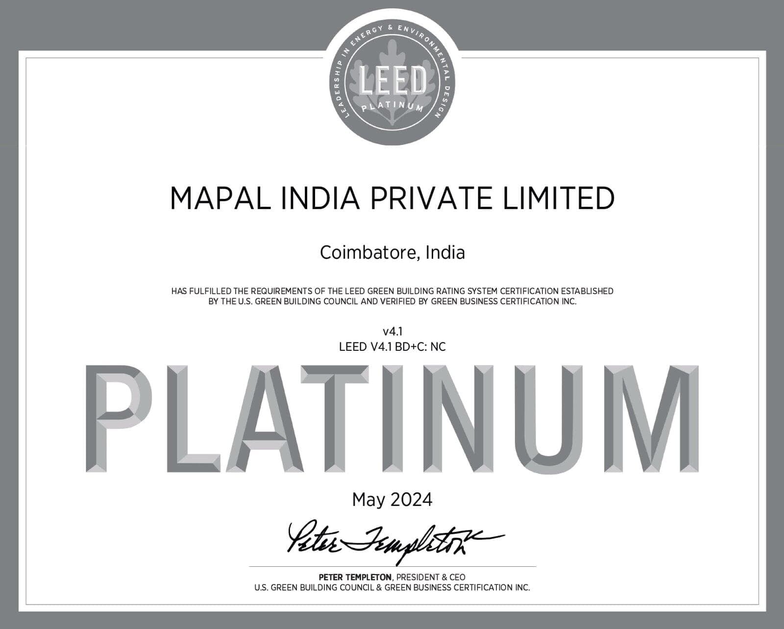 Highest Ranking LEED Building